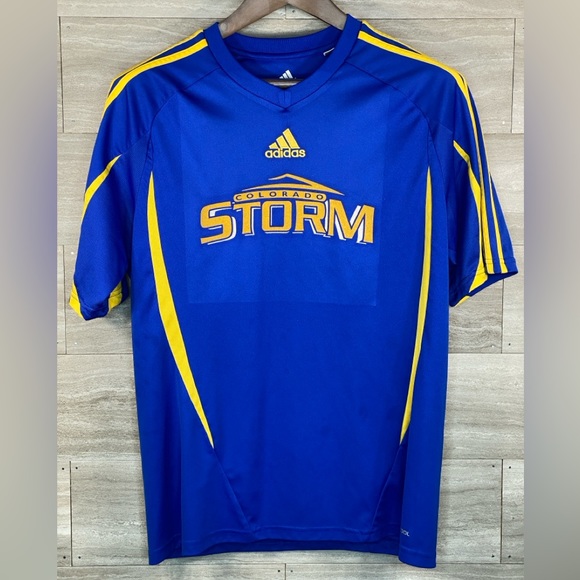 adidas | Shirts | Adidas Colorado Storm Soccer Jersey Blue Yellow 4 ...